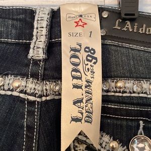 L.A. idol | Jeans | La Idol Usa Gorgeous Jeans Embellished Size Nwot ...